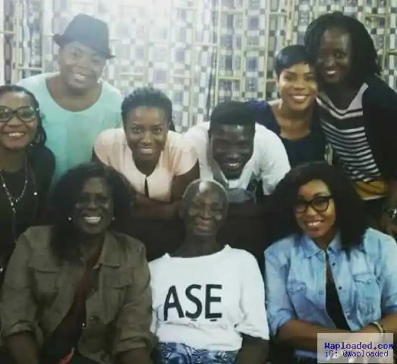 Nigerian actors visit veteran Nollywood actress, Bukky Ajayi at her ...
